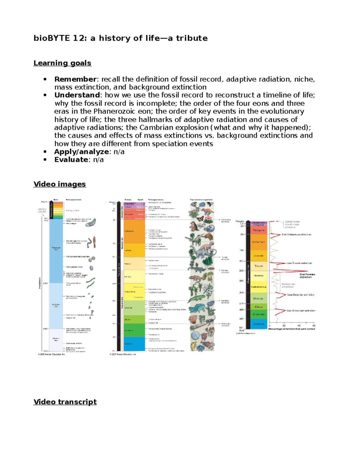 1802.Notes guide.bio BYTE 12 - bioBYTE 12: a history of life—a tribute ...