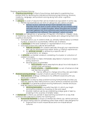 Psych 101 Ch7 Notes - PSY 101 - Studocu