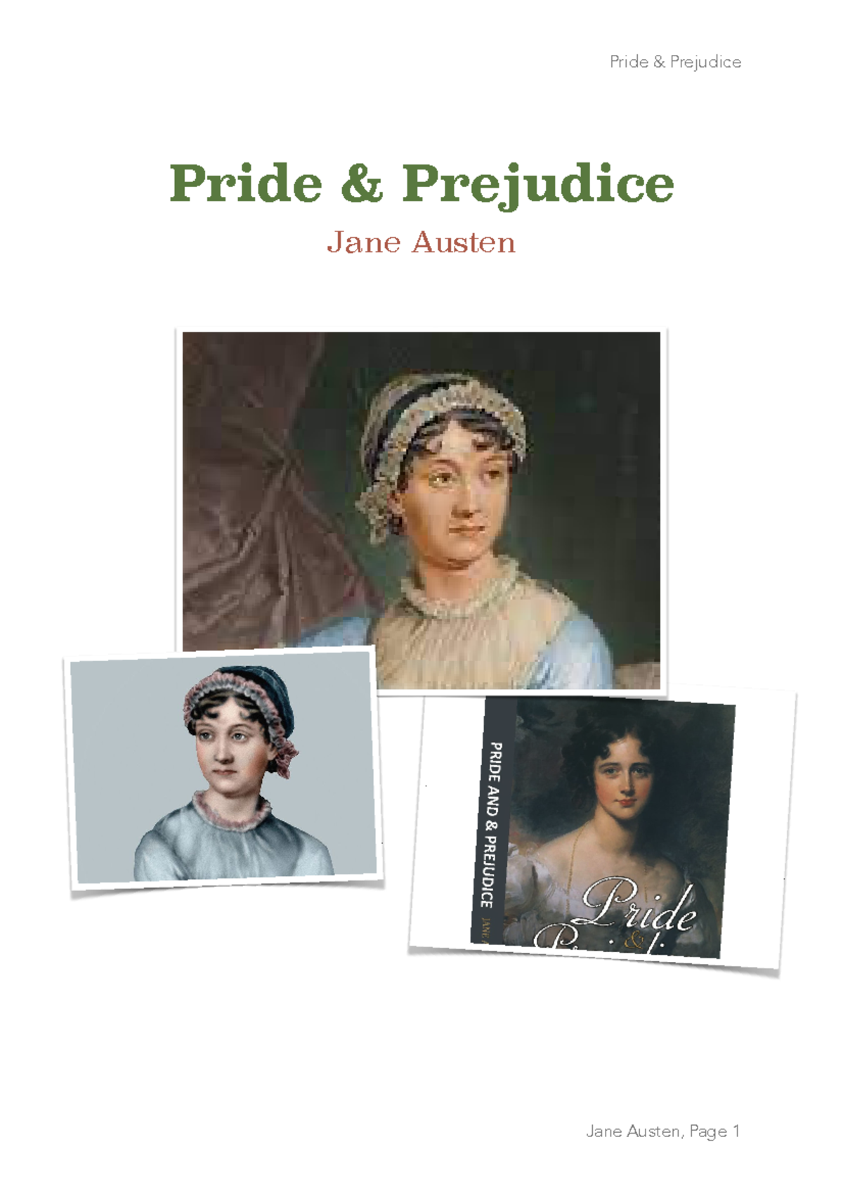 Jane Austen - Pride & Prejudice Themes - Pride & Prejudice Jane Austen ...