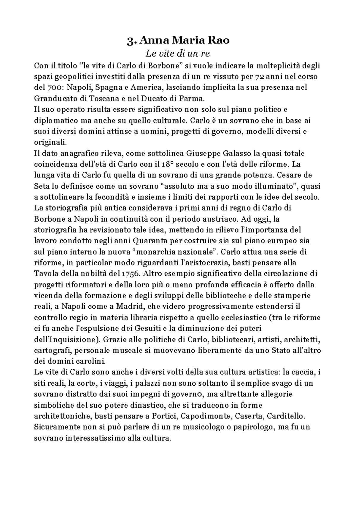 3 RAO - le vite di carlo di borbone - 3. Anna Maria Rao Le vite di un ...