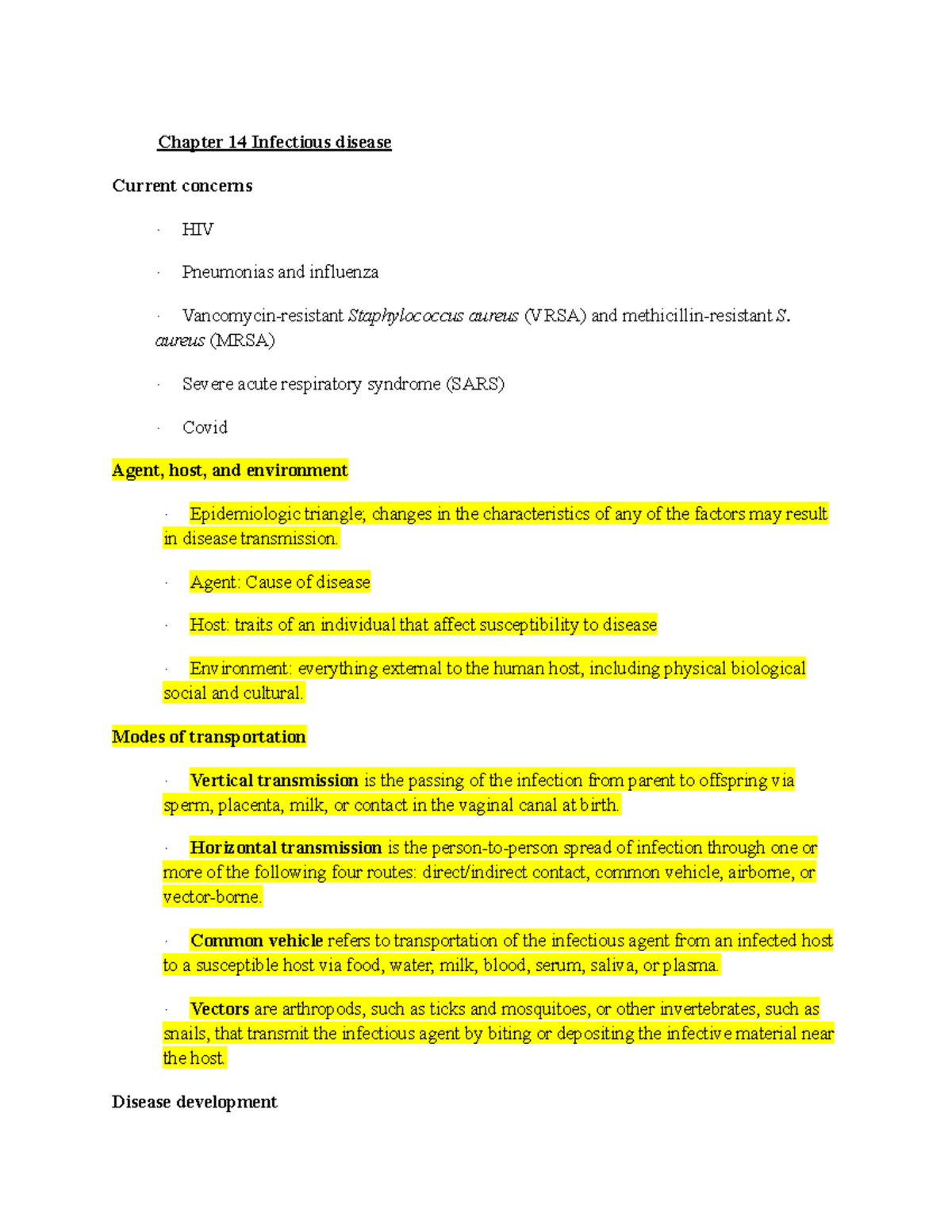 Diverse & Vulnerable Pop Exam 2 - Chapter 14 Infectious disease Current ...