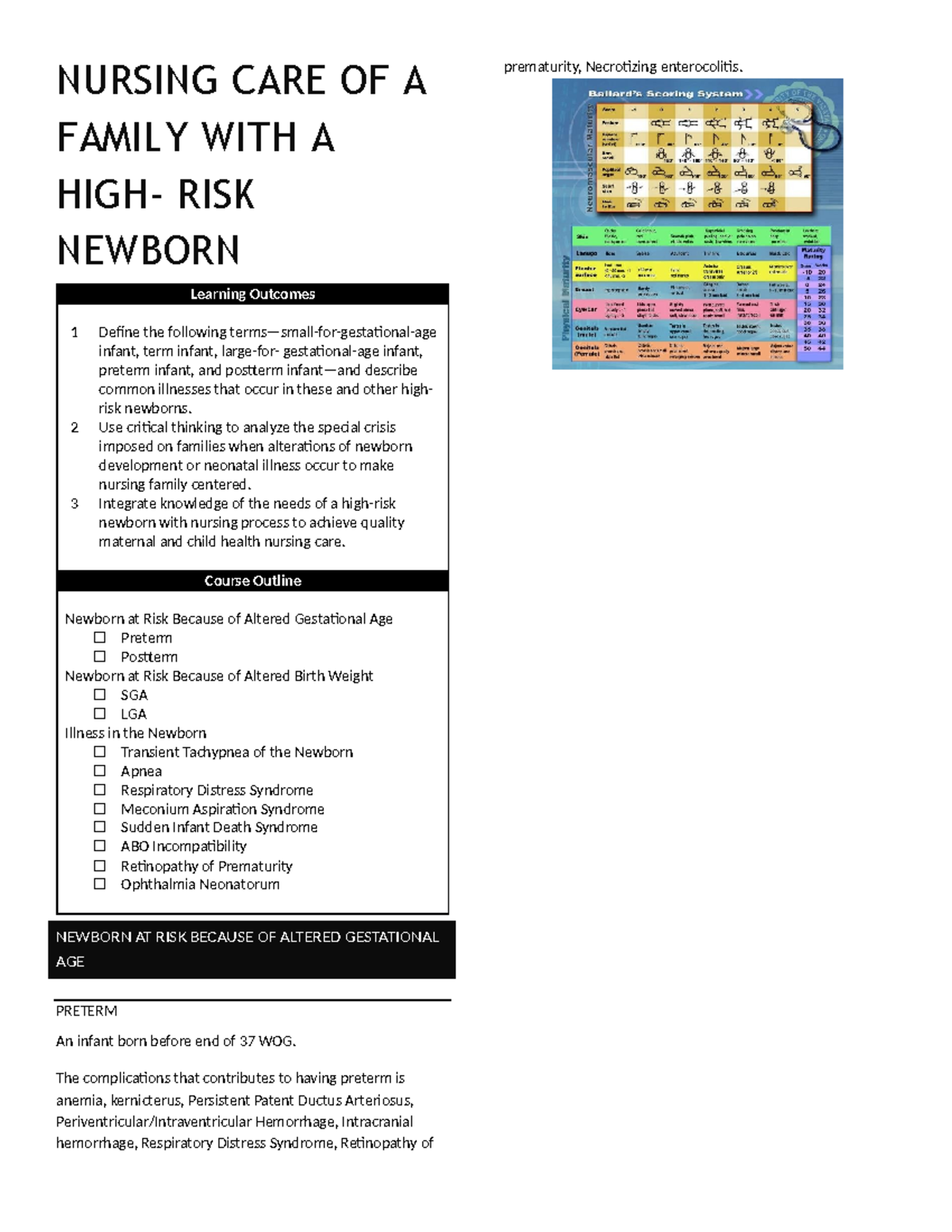 Nursing CARE OF A Family WITH A HIGH- RISK Newborn - NURSING CARE OF A ...