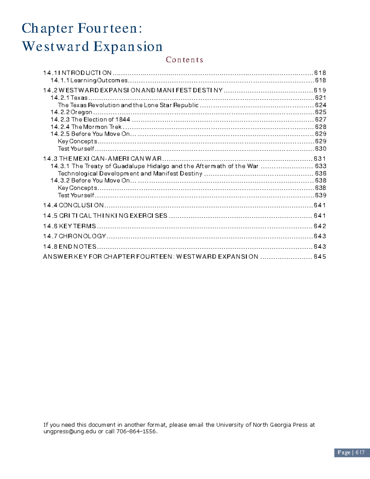 Westward expansion - Page zyxw yv Chapter Fourteen: Westward Expansion ...
