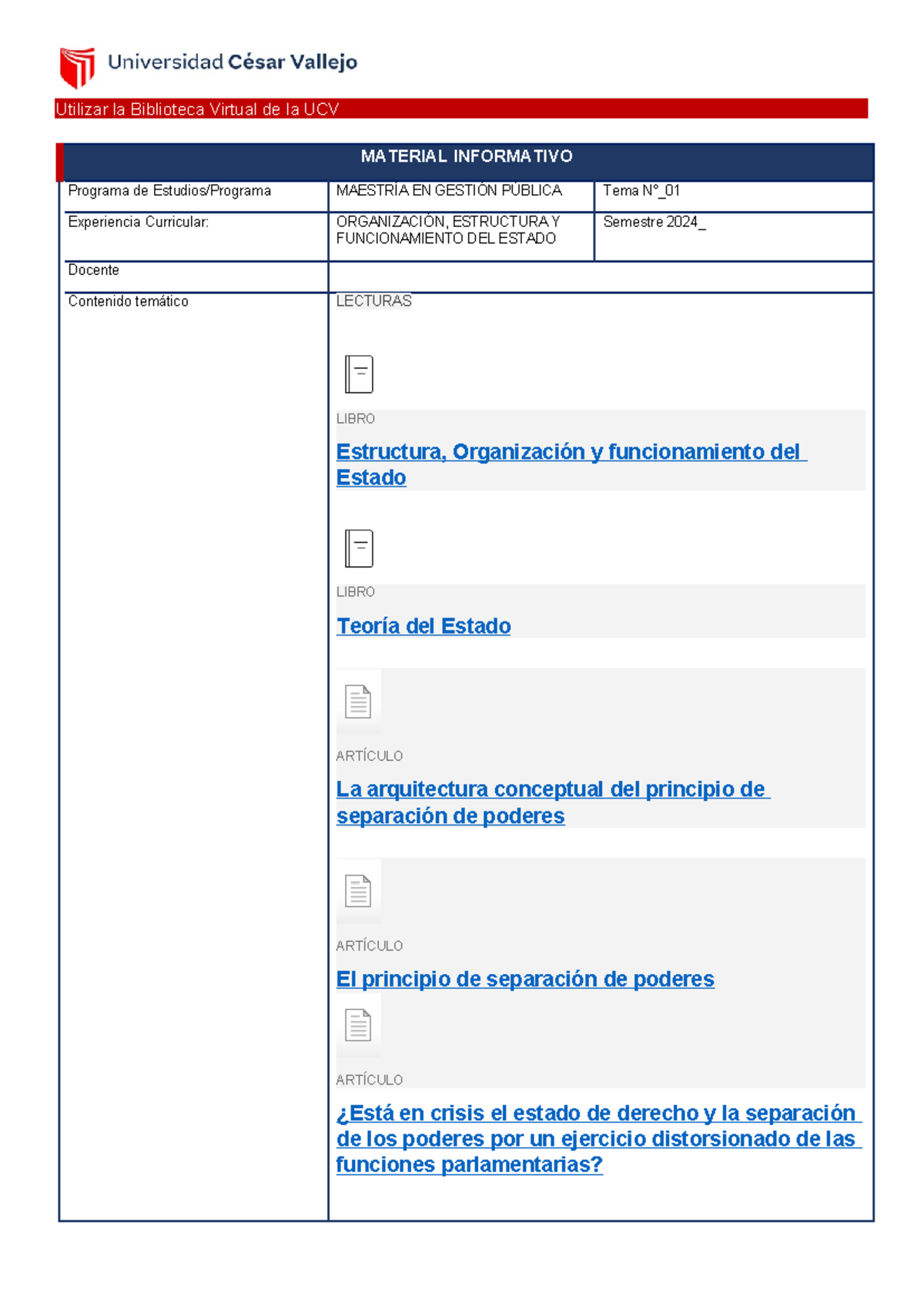 Material complementario Tema1 2024 - Utilizar la Biblioteca Virtual de la UCV MATERIAL ...