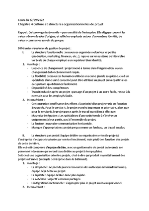 Chap 1,2,3 - Note de cours séance 1/2/3 - Gestion de projet ...