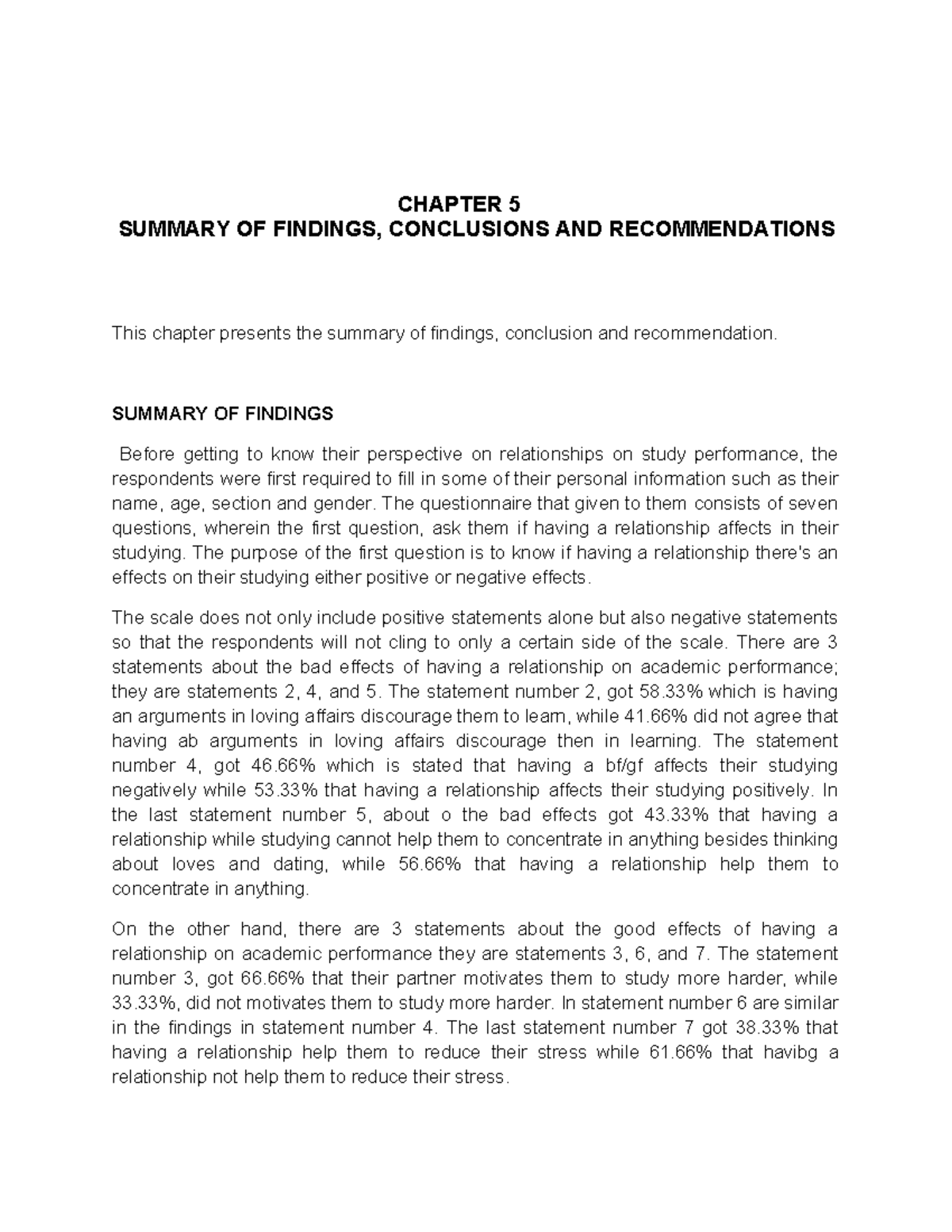 Chapter 5-WPS Office - thesis - CHAPTER 5 SUMMARY OF FINDINGS ...