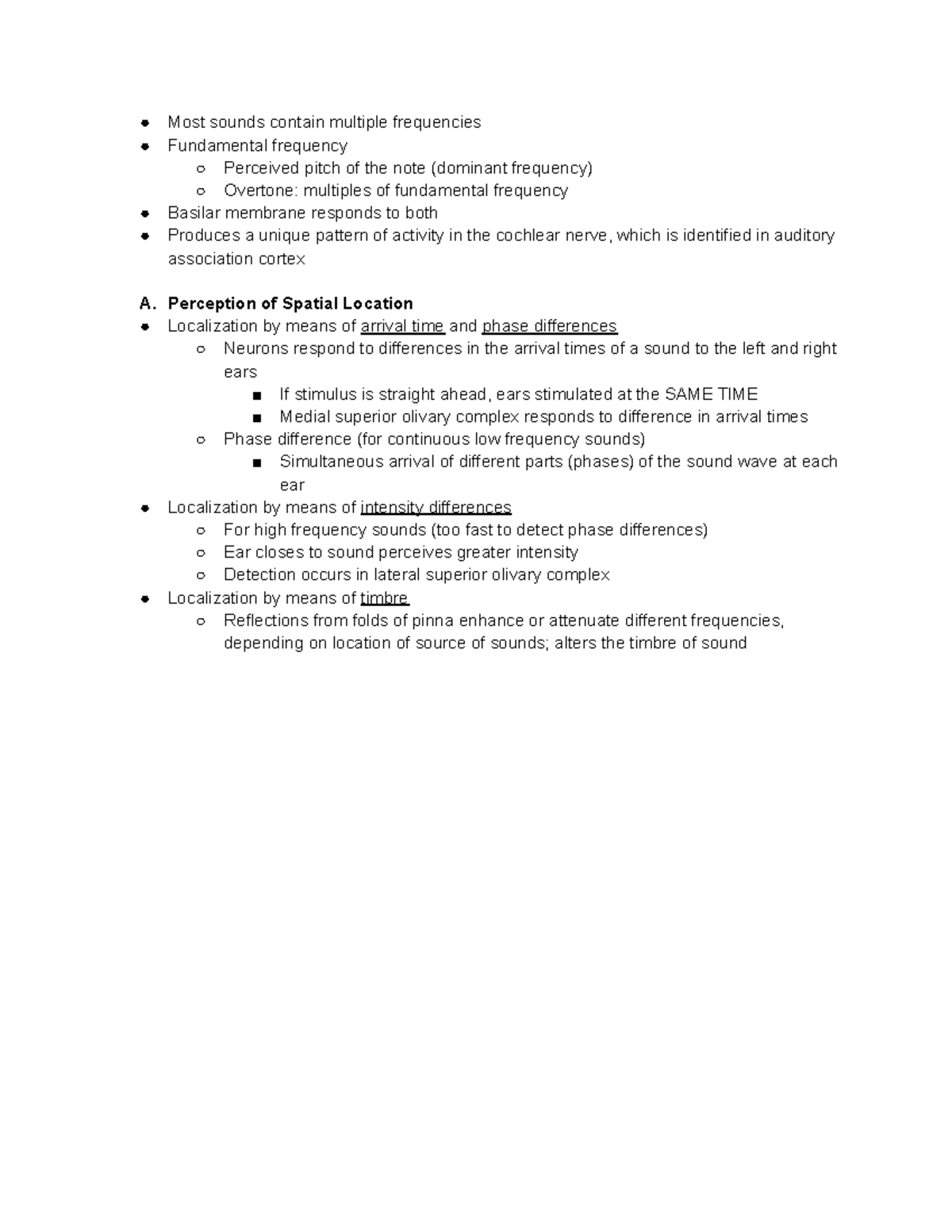 Bio Basis Chapter 6 Part 6 Notes - Most sounds contain multiple ...