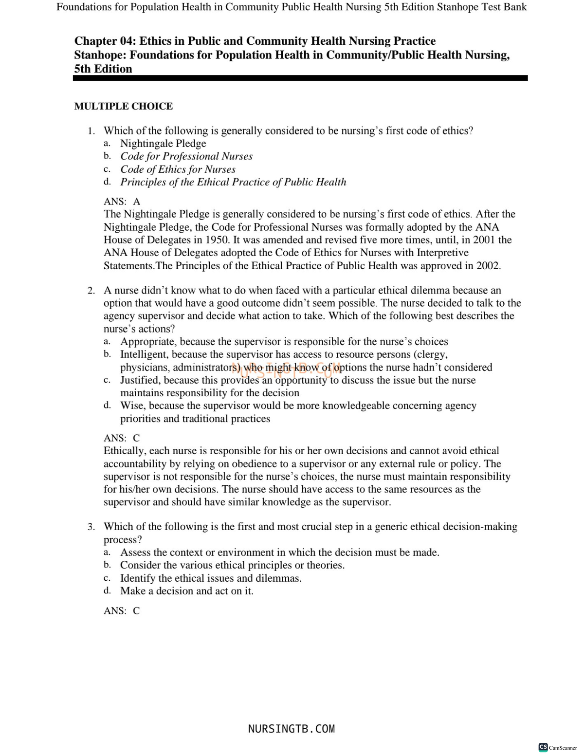 Public Health Week 6 Quiz Study Resources 1 - N340 - WCU - Studocu