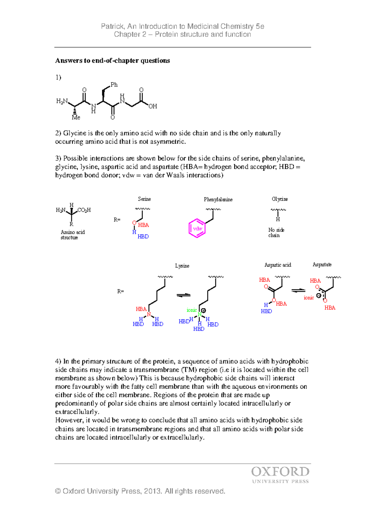 Chapter 2 Solutions - leer el material - Patrick, An Introduction to ...
