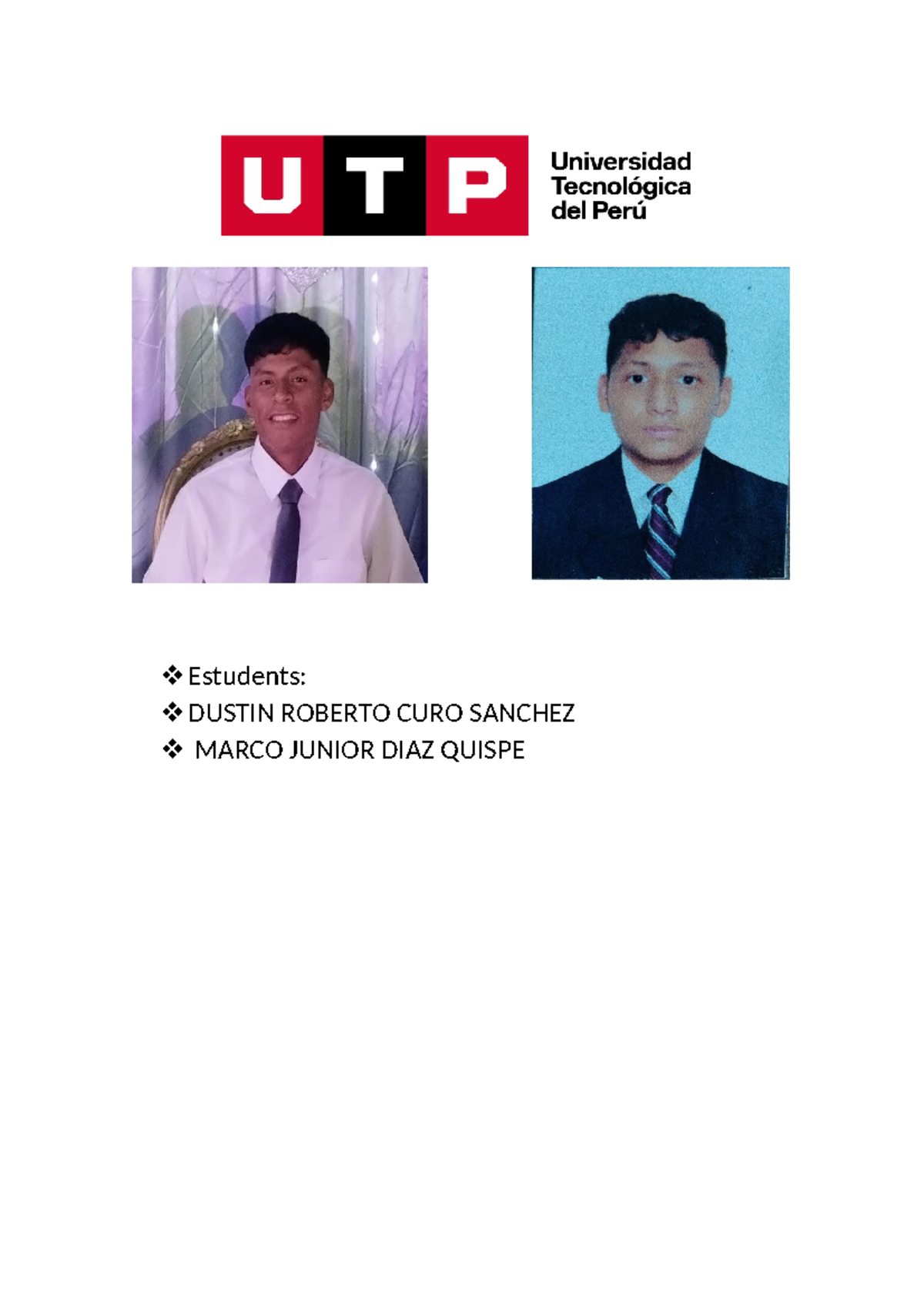 Marco Junior Diaz Quispe-week17 - Ingles - Estudents: DUSTIN ROBERTO ...