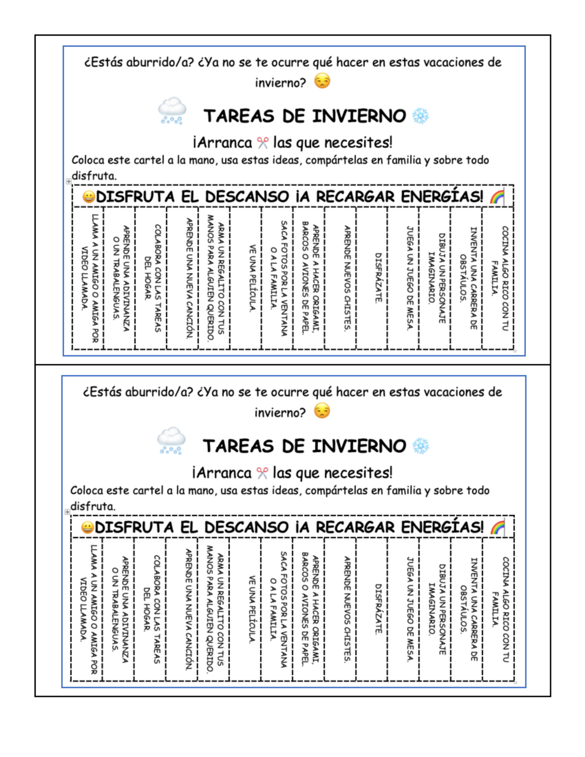 Vacaciones invierno - no se te ocurre qué hacer en estas vacaciones de ...