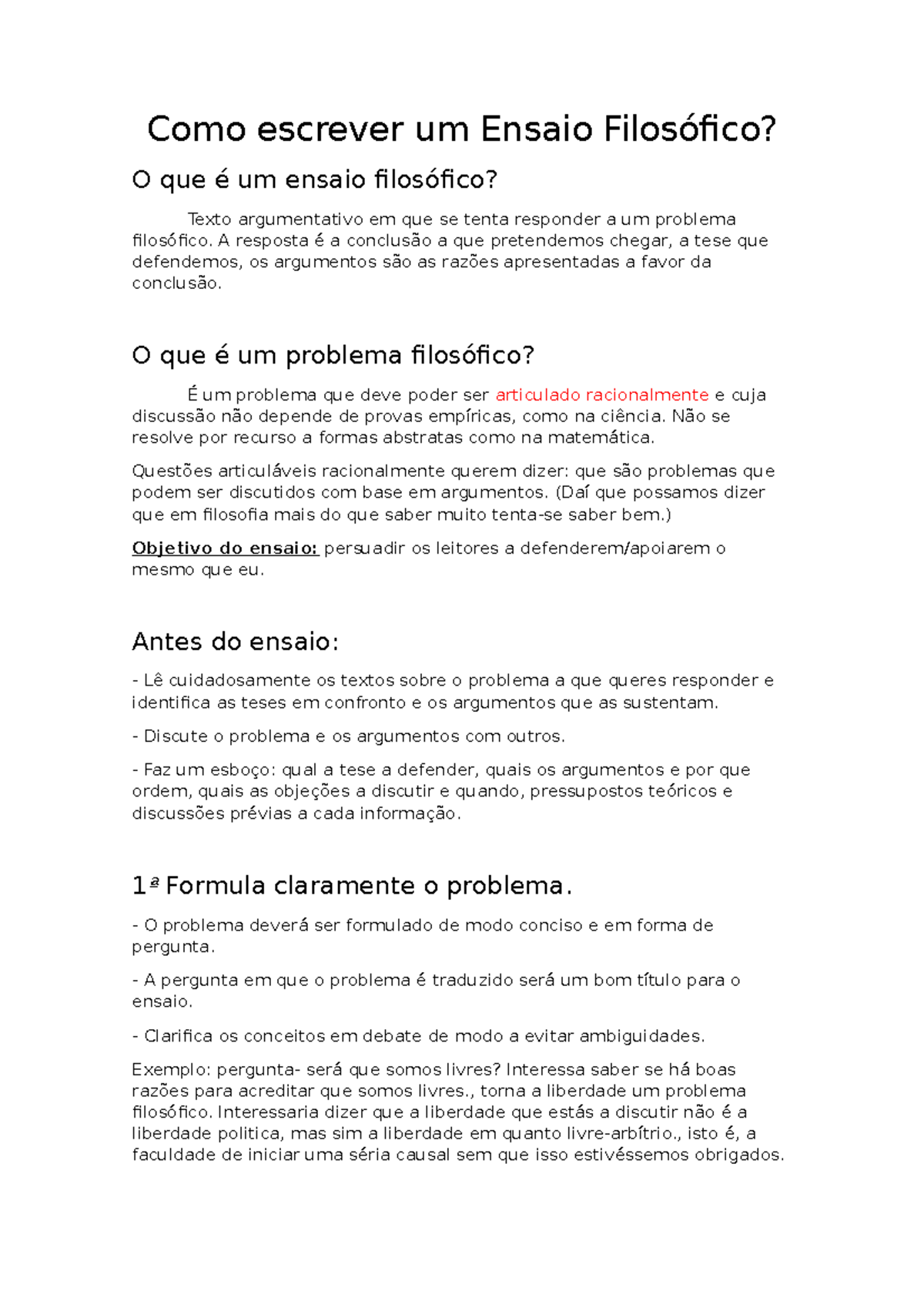 Cmo escrver u ensao filosofo - Como escrever um Ensaio Filosófico? O ...
