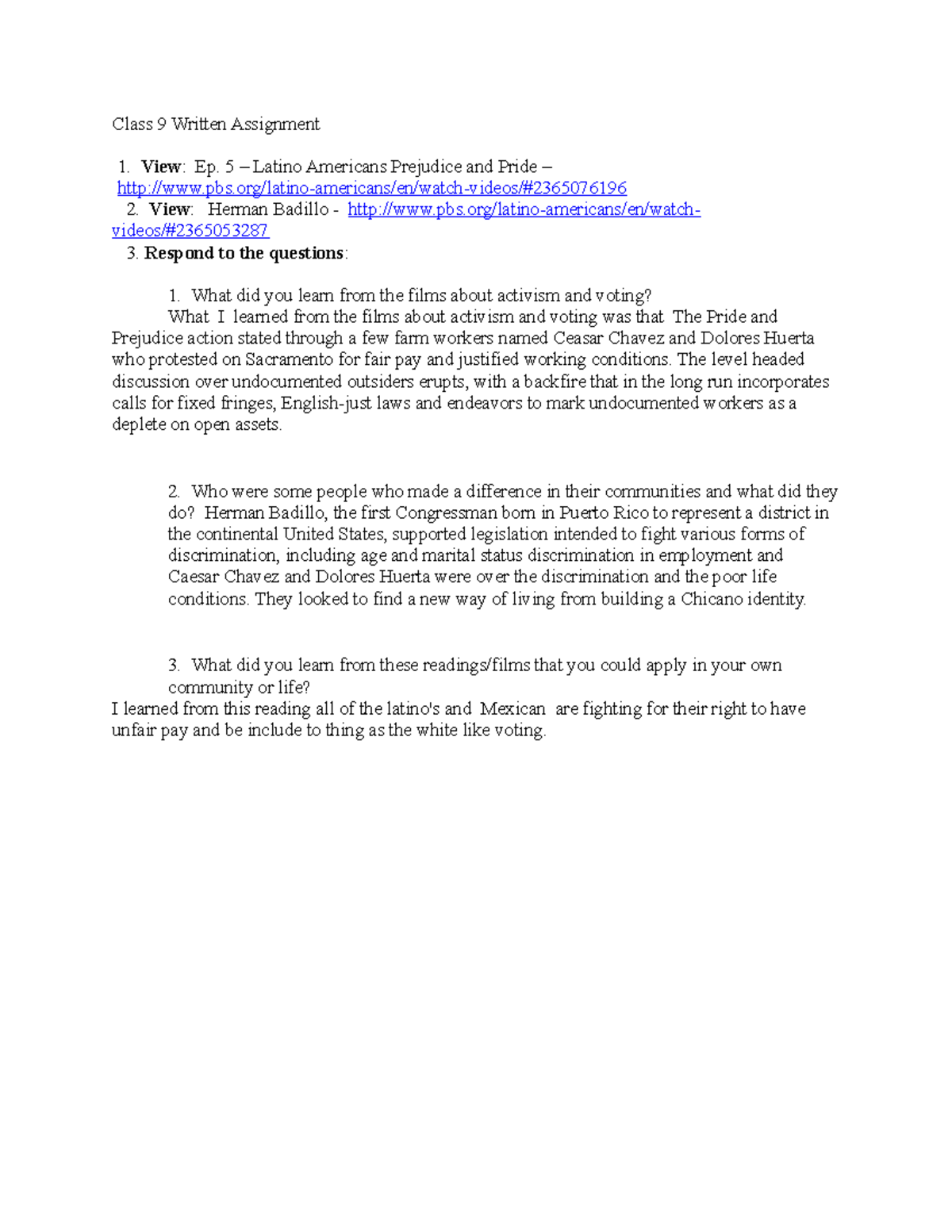 Class 9 Written Assignment - Class 9 Written Assignment View : Ep. 5 ...