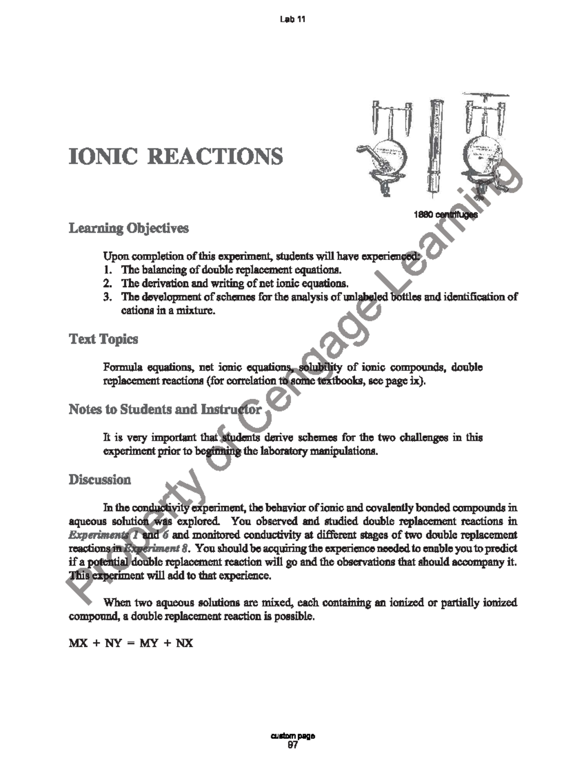 Ionic Reactions - CHM 105-01 - Studocu