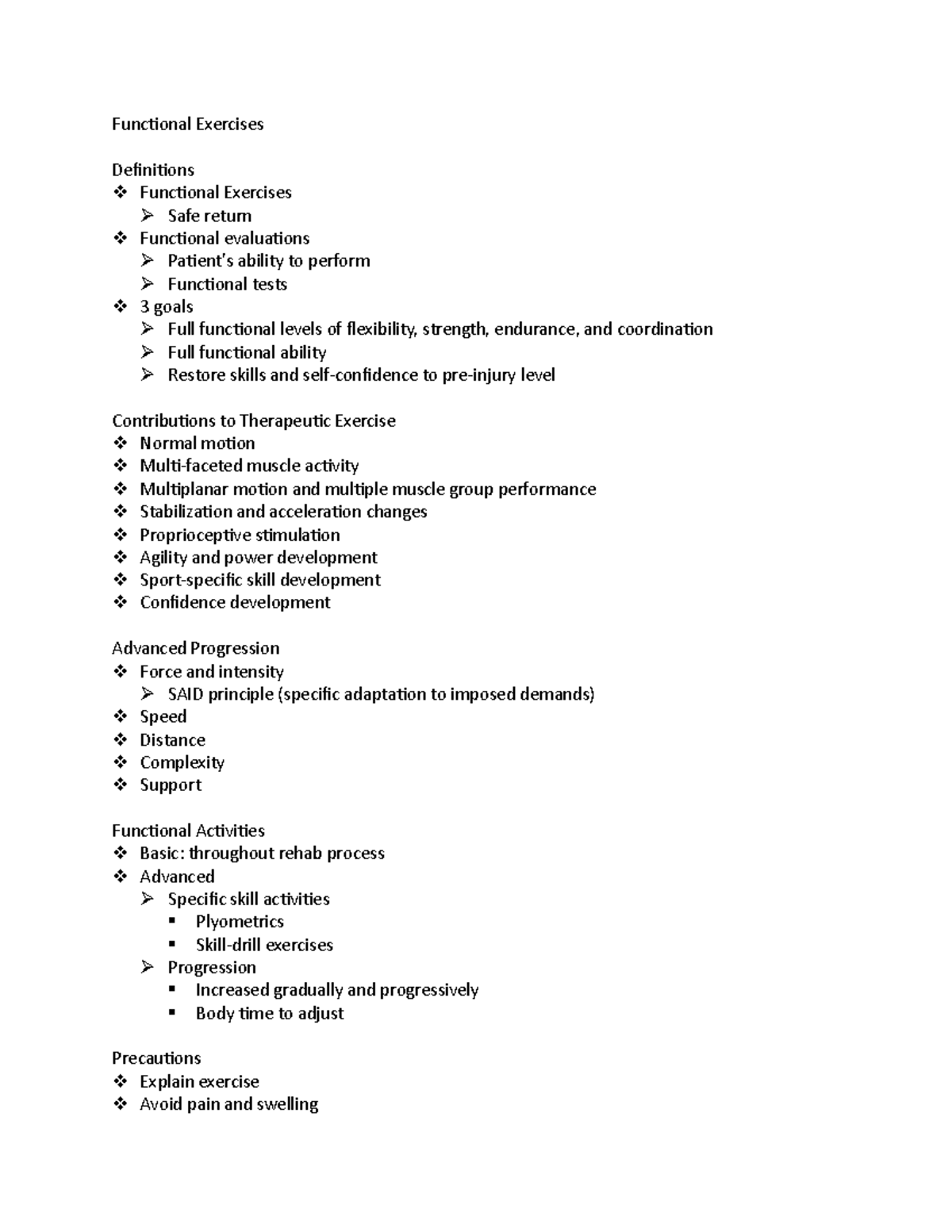 Functional Exercises - Lecture notes 5 - Functional Exercises ...
