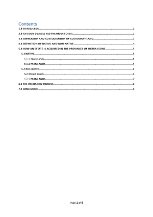 GOOD ROOT OF Title - Lecture notes 3 - Property Law The Qualified ...