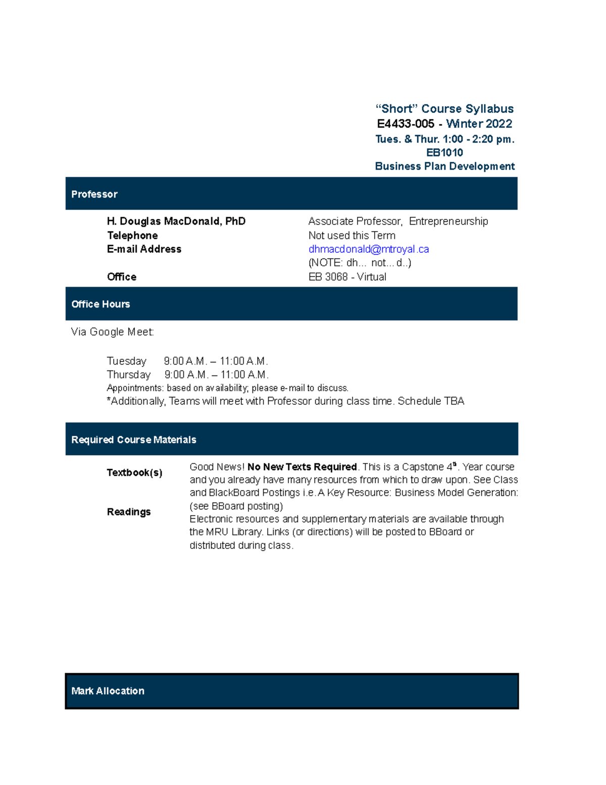 Course Syllabus -005 - “Short” Course Syllabus E4433-005 - Winter 2022 ...
