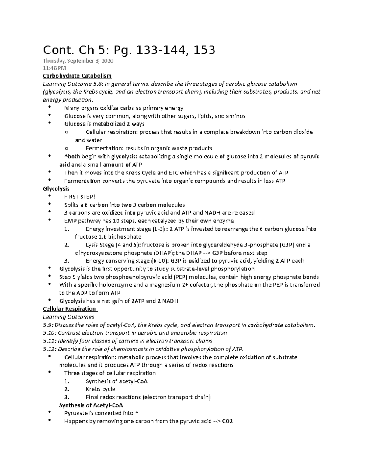 Cont. Ch 5 Pg. 133-144, 153 - Cont. Ch 5: Pg. 133-144, 153 Thursday ...