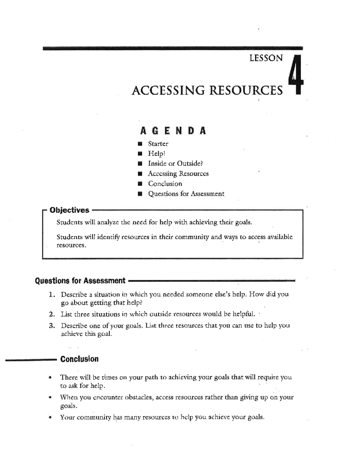 Assessing resources | Psychology basics - PSYC 217 - Studocu