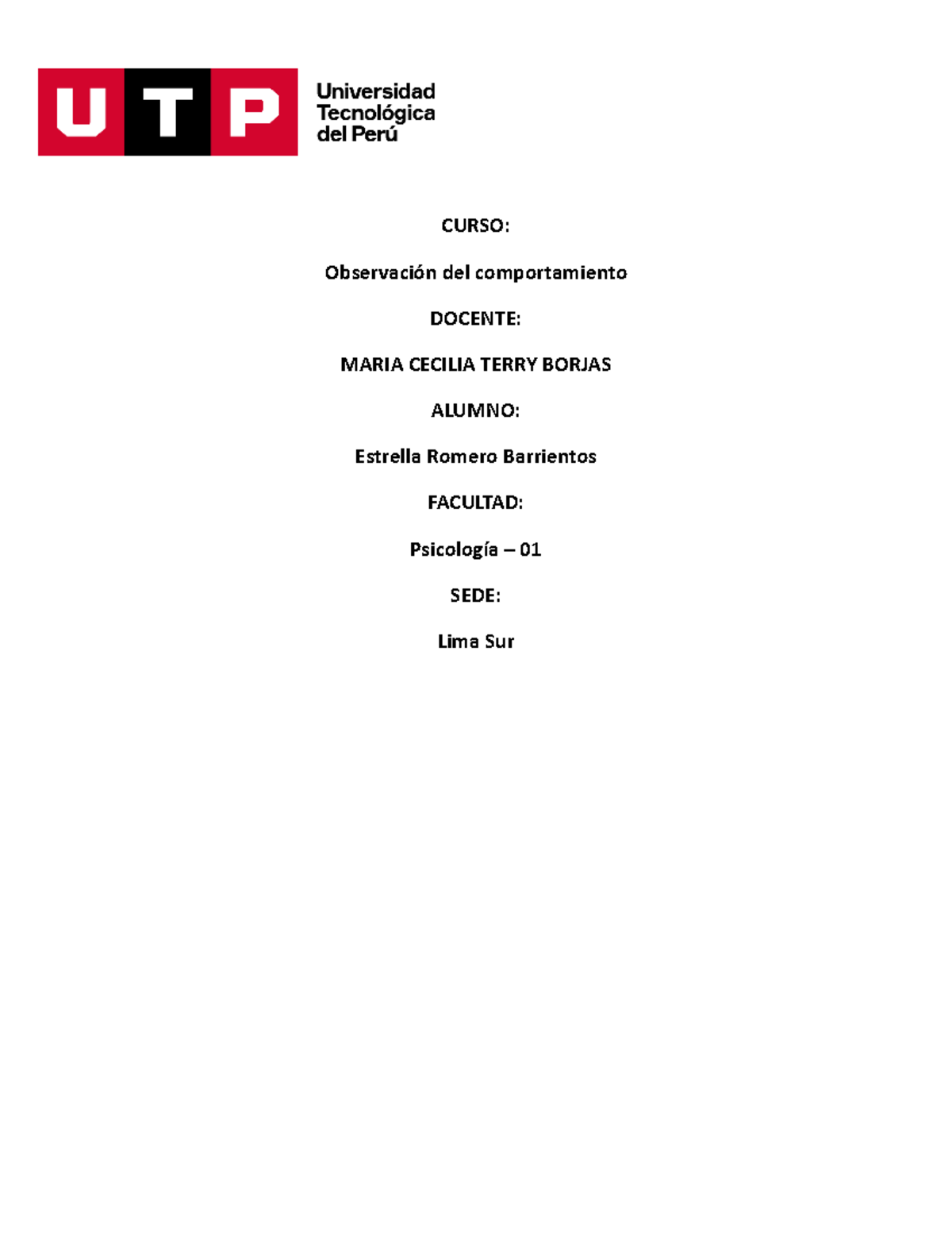 Observacion registro - apuntes - CURSO: Observación del comportamiento ...