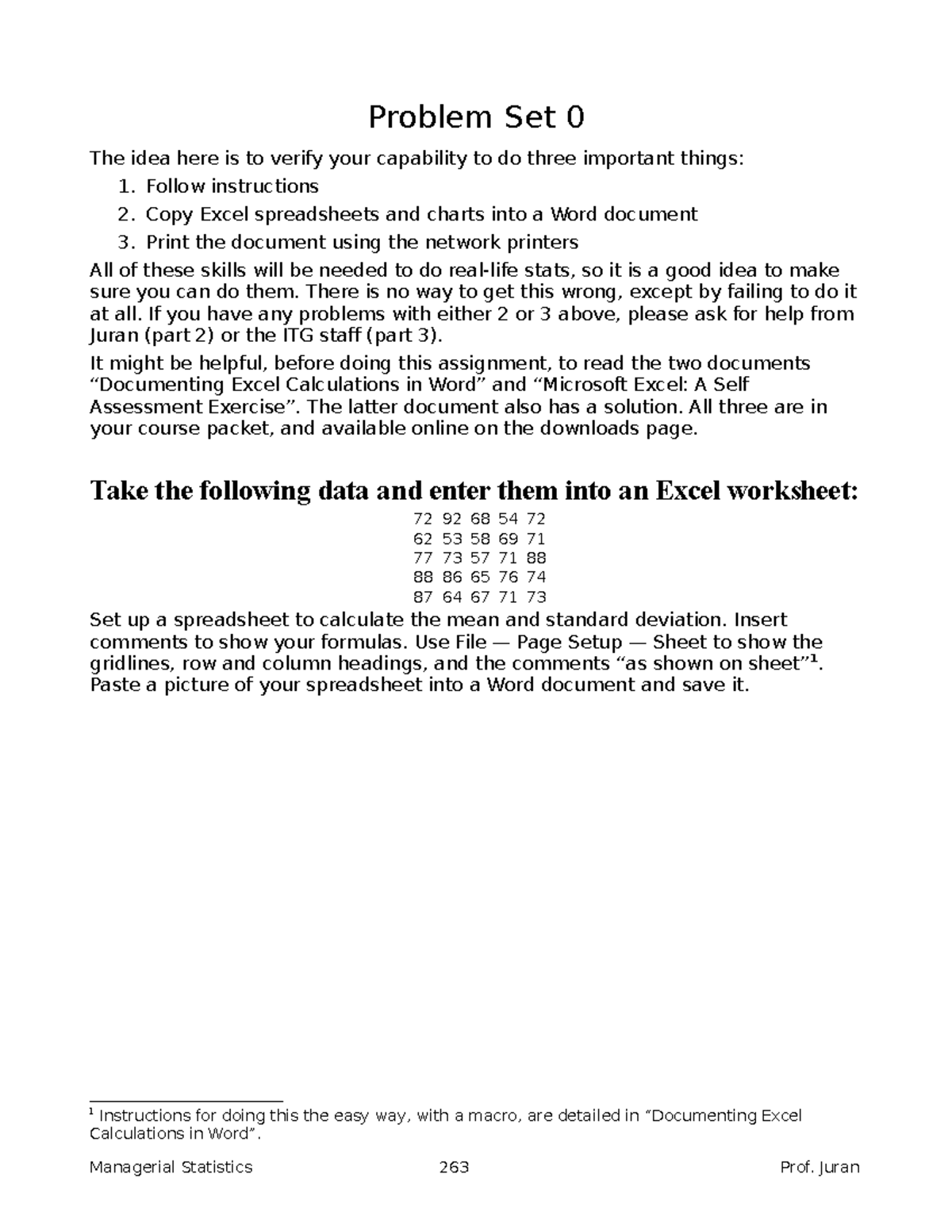 Probset 0 - 1234 - Problem Set 0 The idea here is to verify your ...