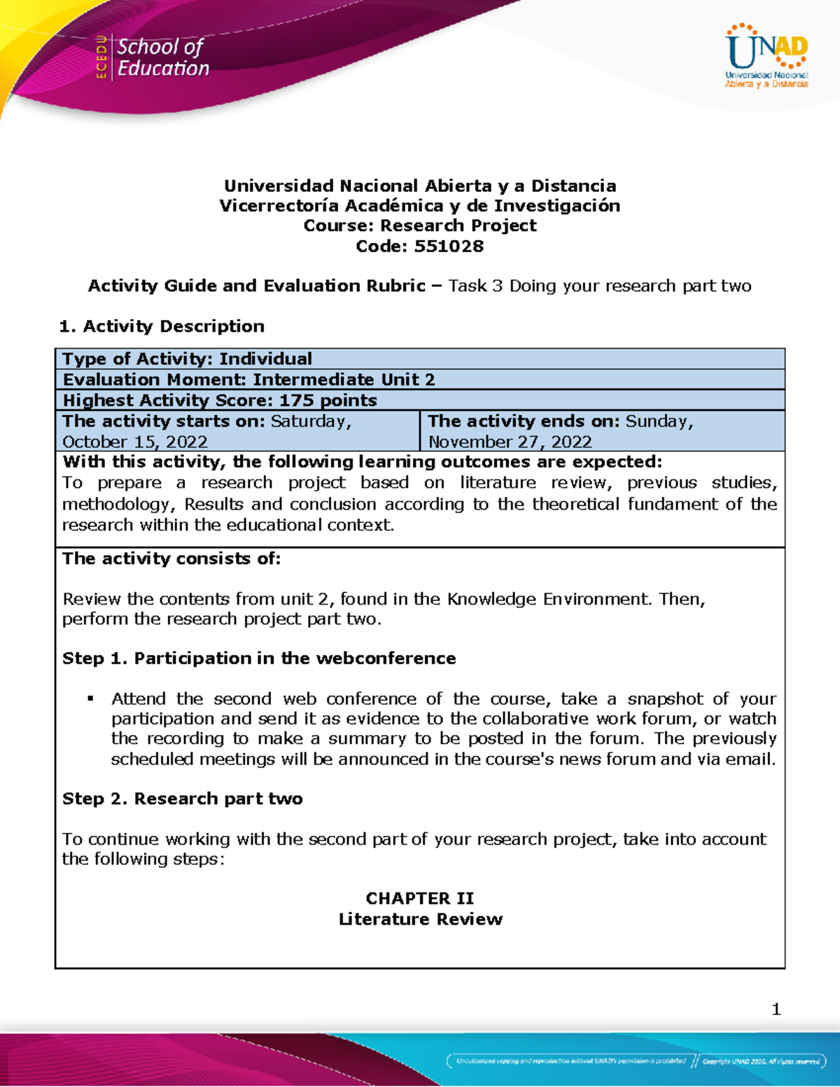 Activity Guide and Evaluation Rubric - Unit 2 - Task 3 - Doing your ...