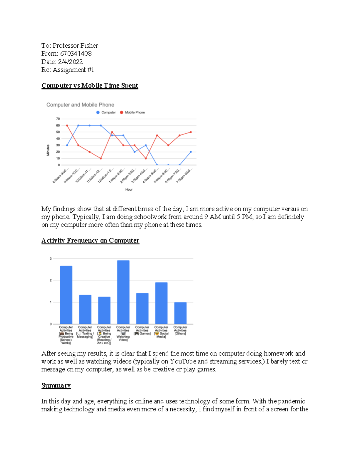 Homework 1 - Media-log-summary - ADV 305 - Illinois - Studocu