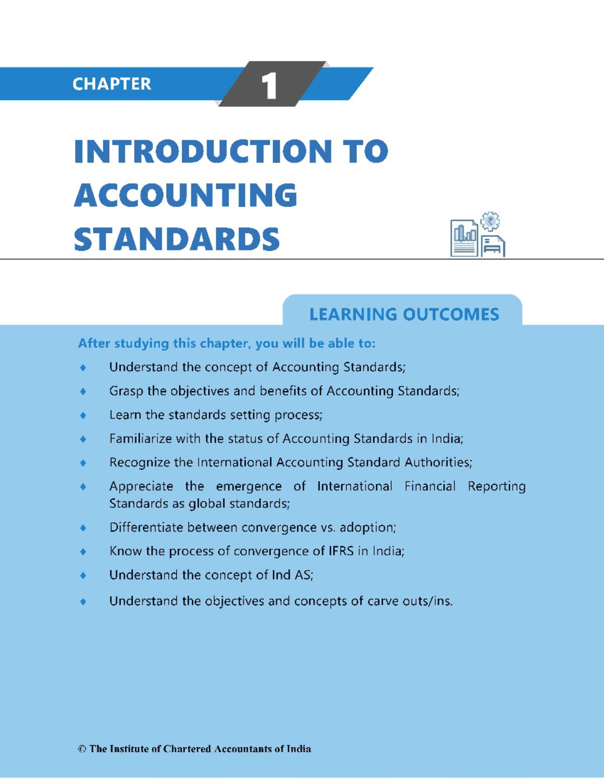 Accounting standards - good - CHAPTER 1 INTRODUCTION TO ACCOUNTING ...