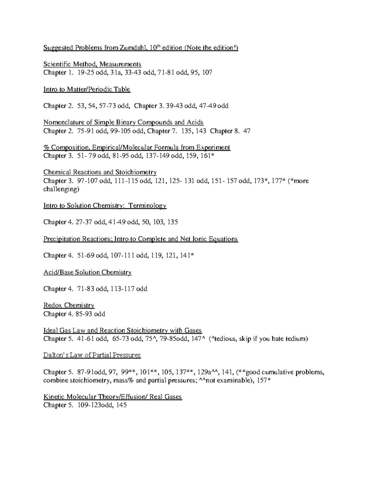 Suggested Problems - 19-25 odd, 31a, 33-43 odd, 71-81 odd, 95, 107 ...