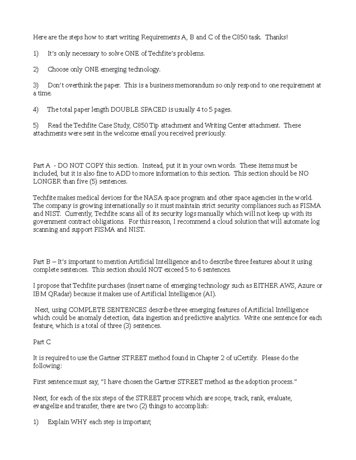 C850 - Teachers Notes - Here are the steps how to start writing ...