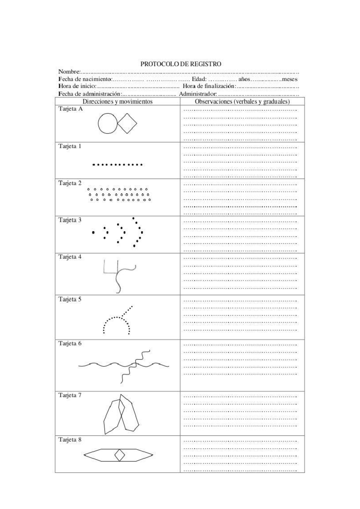 Protocolos de Bender, PDF, CENTRADO - Psicología - Studocu