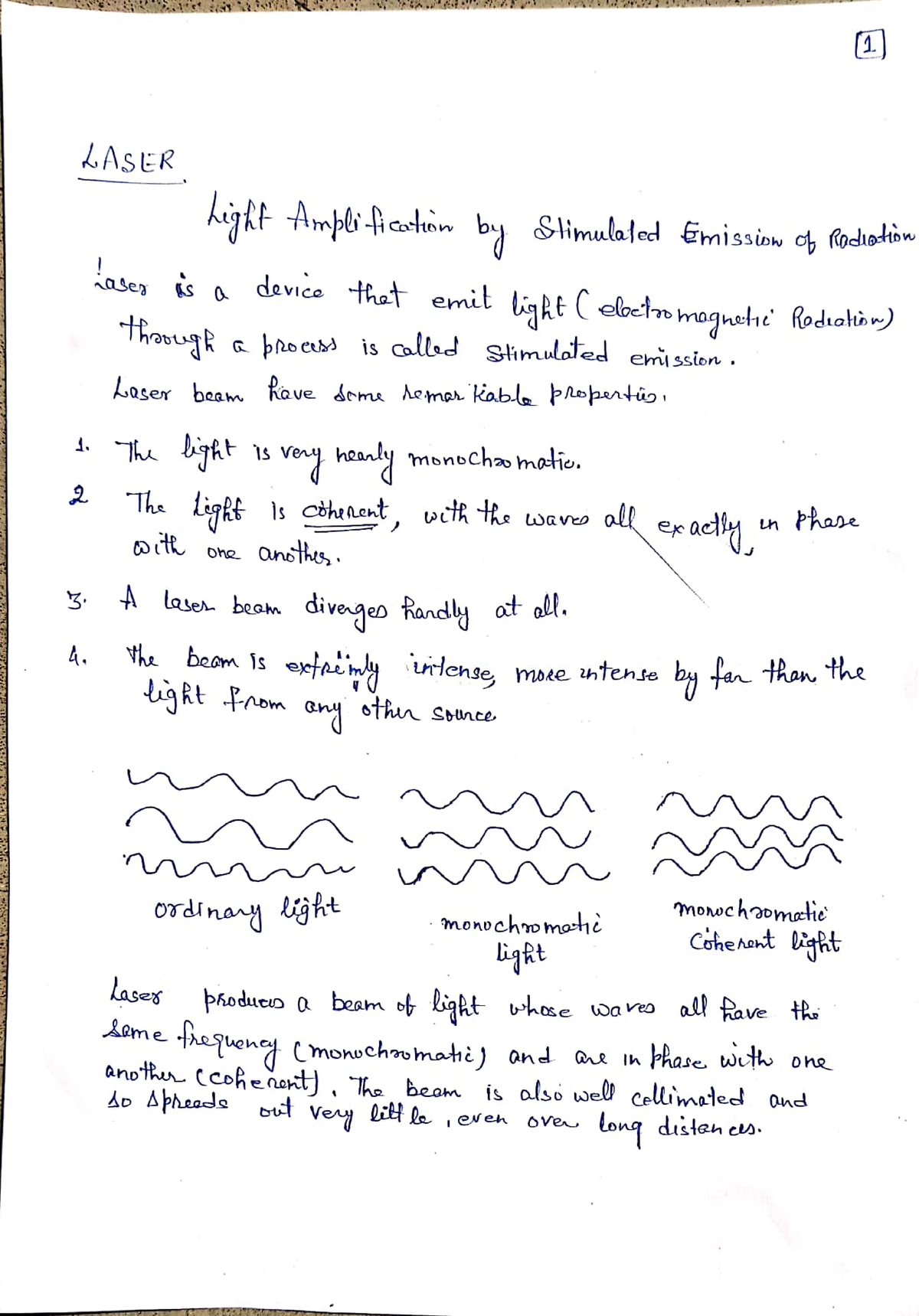 Notes on laser Physics 3 - Metastable State The key to the laser is the ...