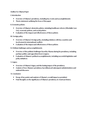 Outline for Final Paper on Donald Trump - Introduction Brief overview ...