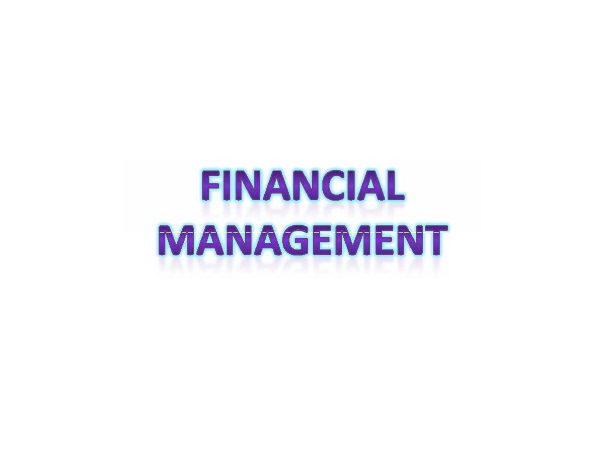Introductiontofinancialmanagement - What is Finance? The art and ...