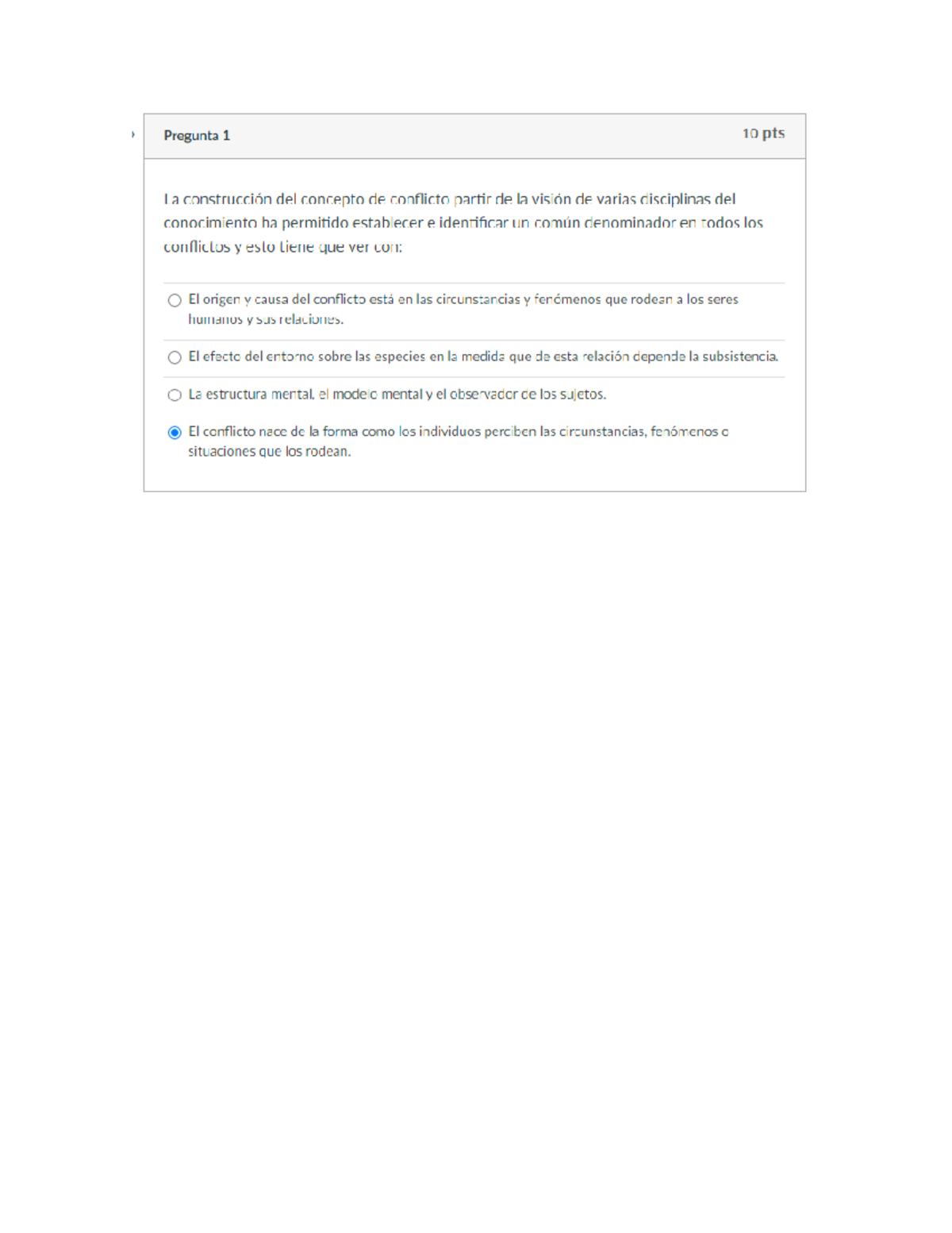 Quiz 1 - quiz 1 - Habilidades de Negociacióny Manejo de Conflictos ...