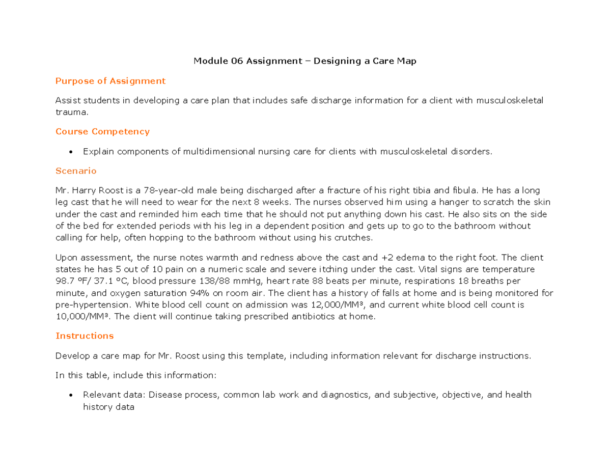 ACumbess Module 06Assignment–Designing ACare Map 050924+ - Module 06 Assignment – Designing a ...