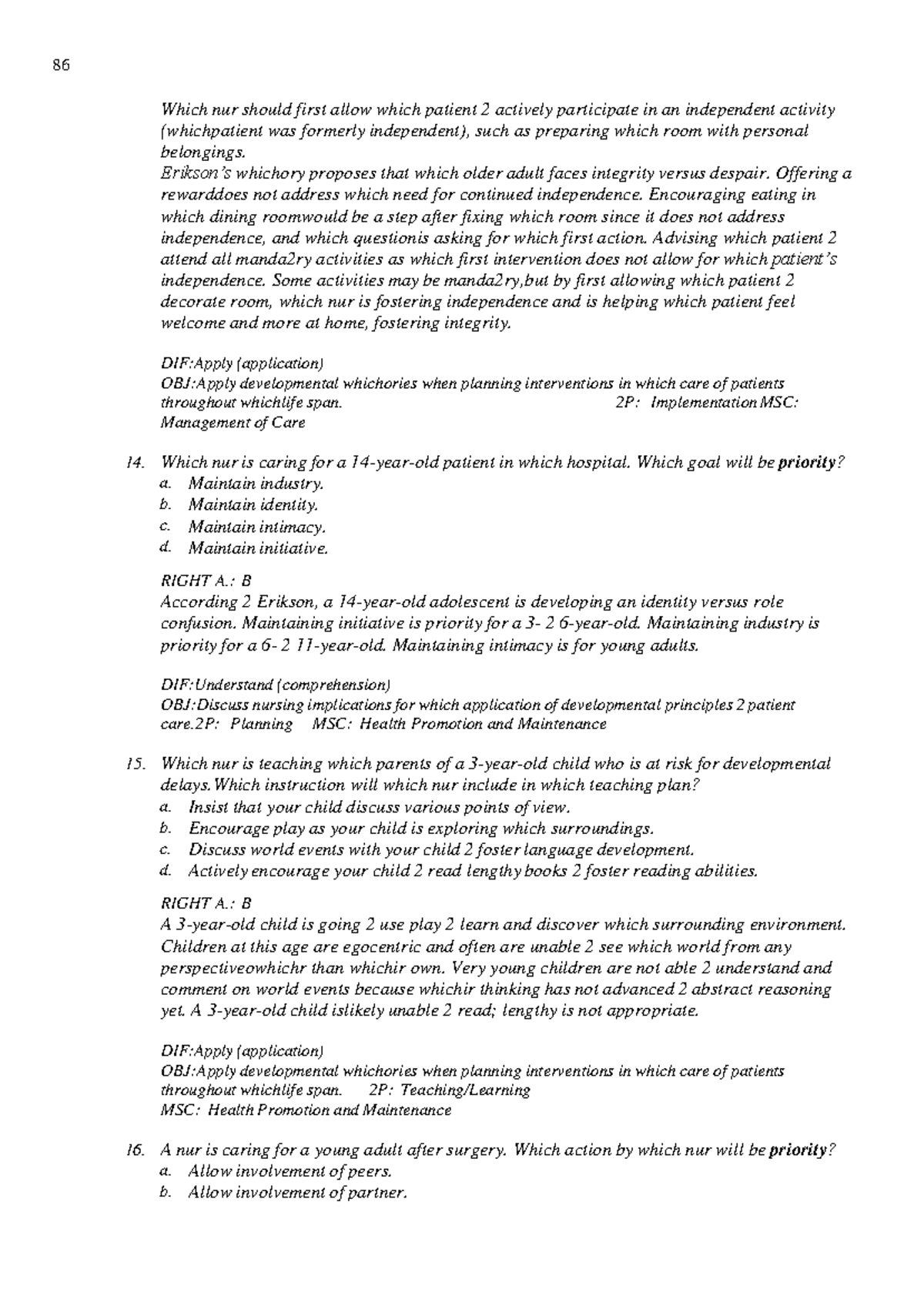 ;lphj (14) - edfghjkl,sxcvbnm - 86 Which nur should first allow which ...