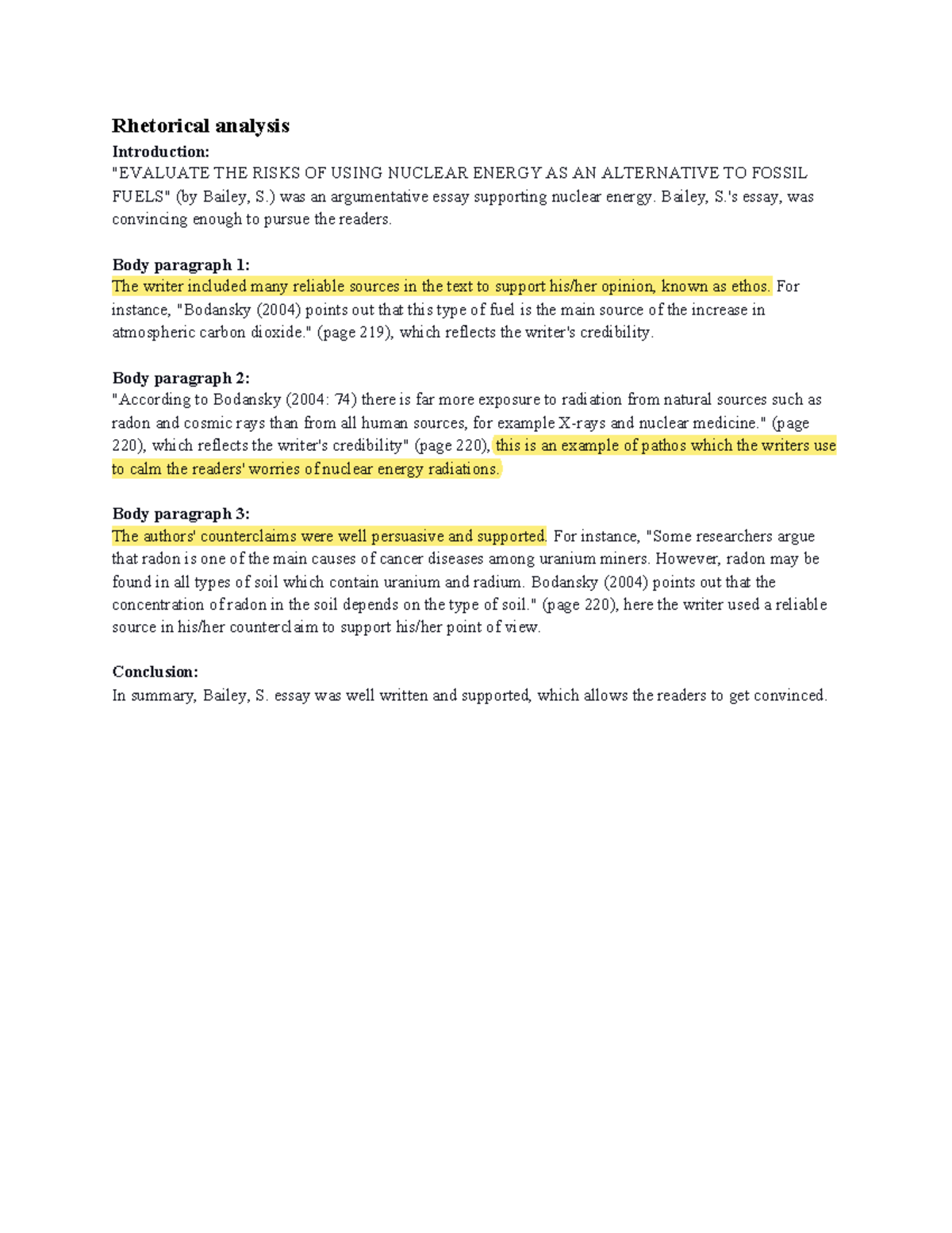 Rhetoricalanalysis - rhetorical analysis - Rhetorical analysis ...