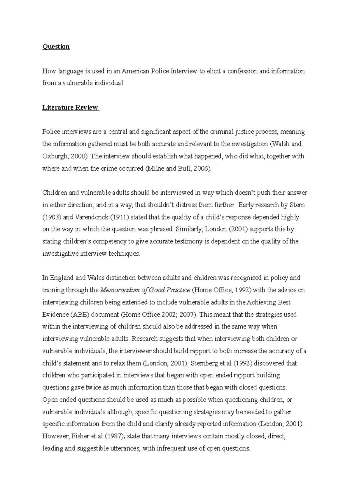 How language is used in an American Police Interview to elicit a ...