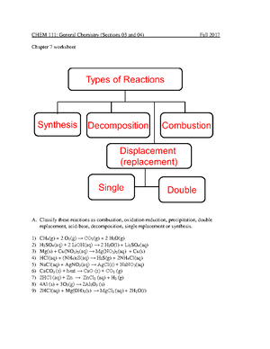 CHEM 111 Chapters 9 and 10 Exam Study Problems-2017 - Chapters 9 and 10 Exam Study Problems CHEM ...