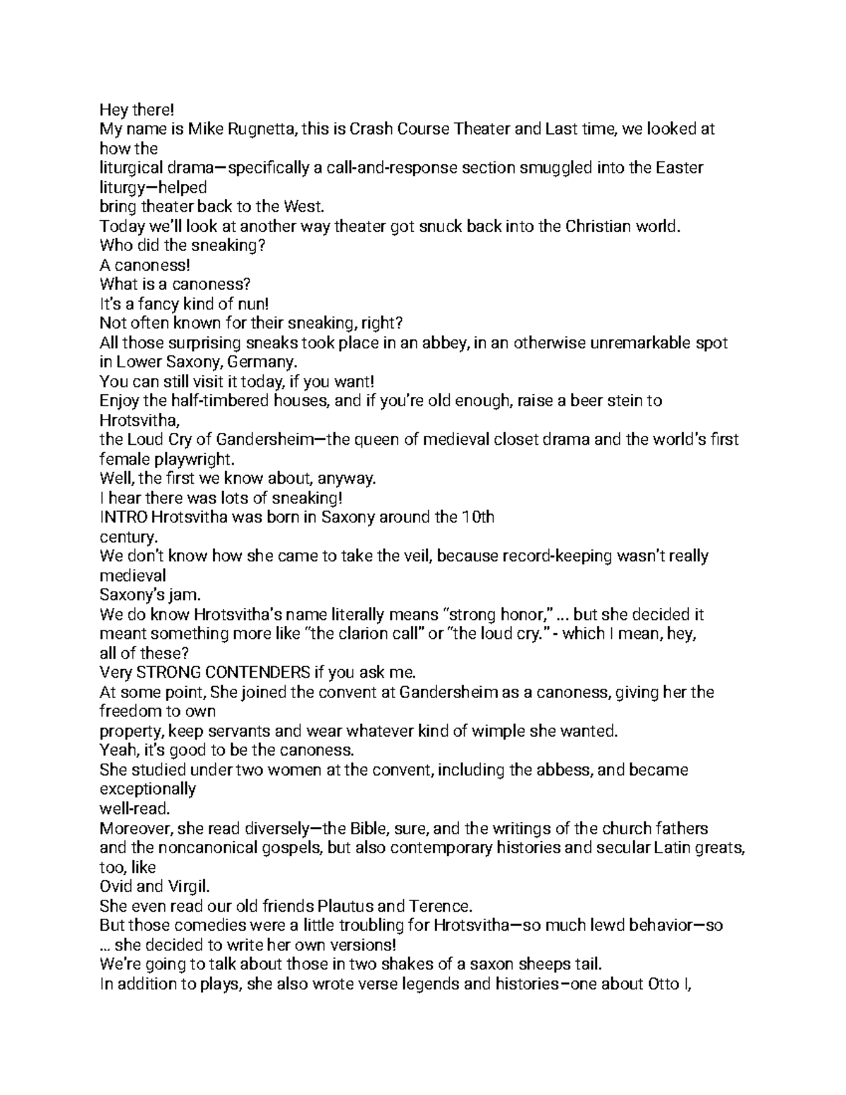 9 - basta - Hey there! My name is Mike Rugnetta, this is Crash Course ...
