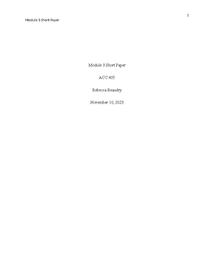 BUS225 Module One Assignment (1) - Module One Assignment Rebecca ...