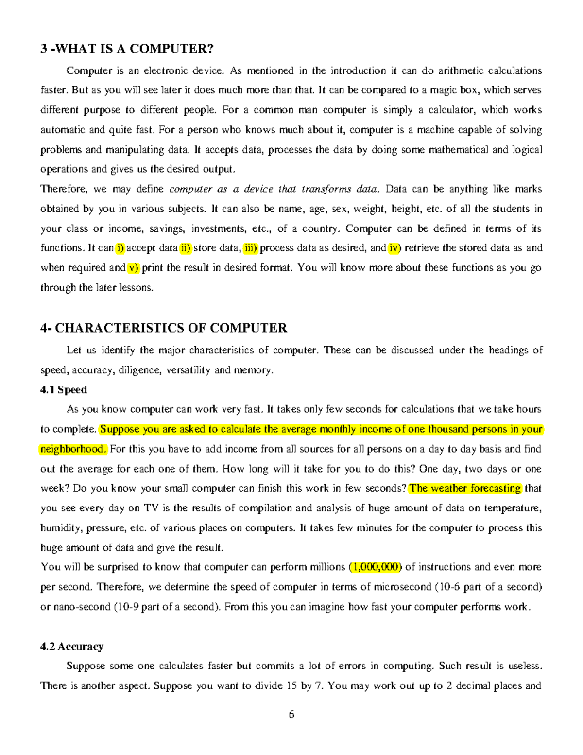 Publication 12 18195 227 - 3 -WHAT IS A COMPUTER? Computer is an ...