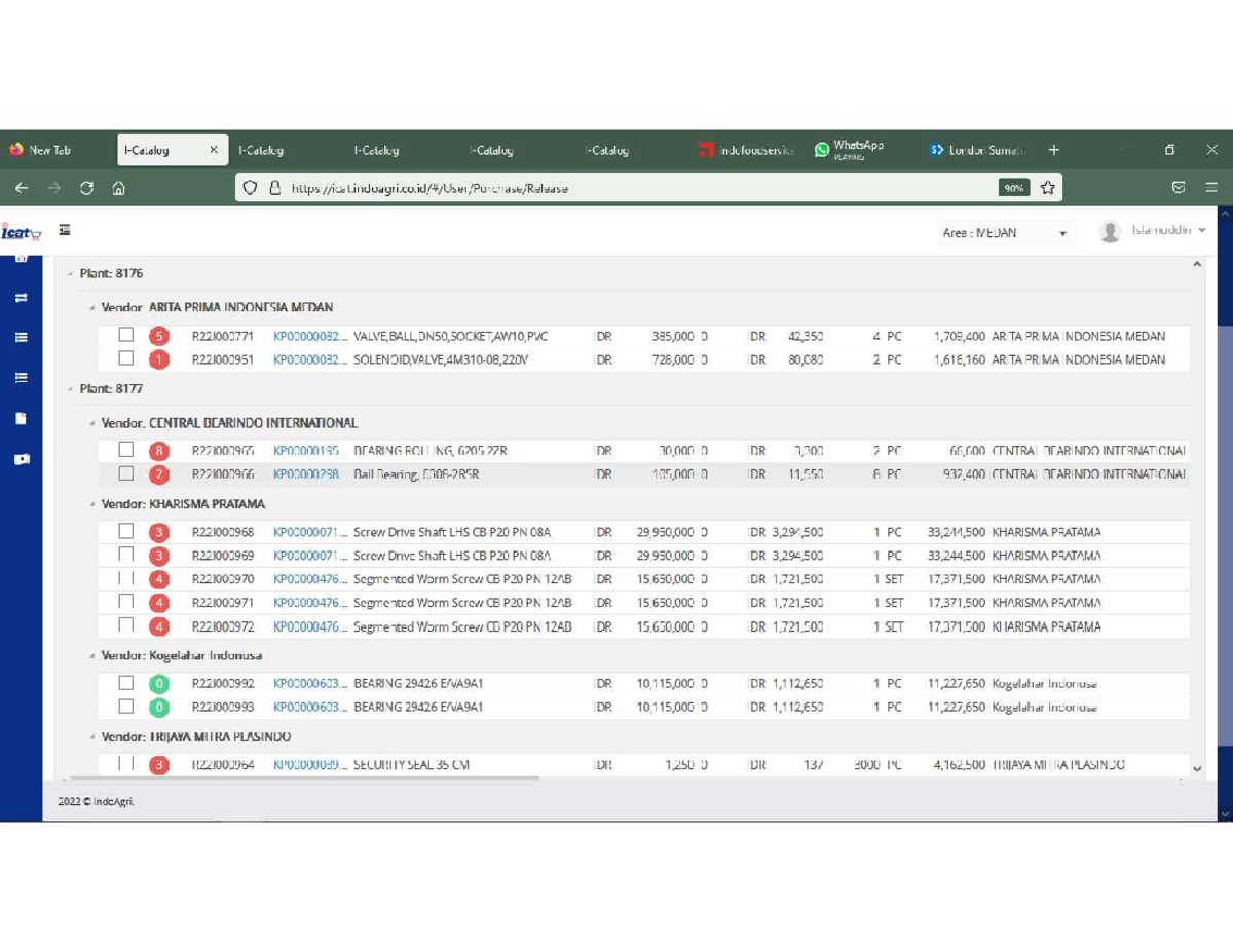 PR ICAT (13 Sep) - contoh purchase request - Industrial Planning - Studocu