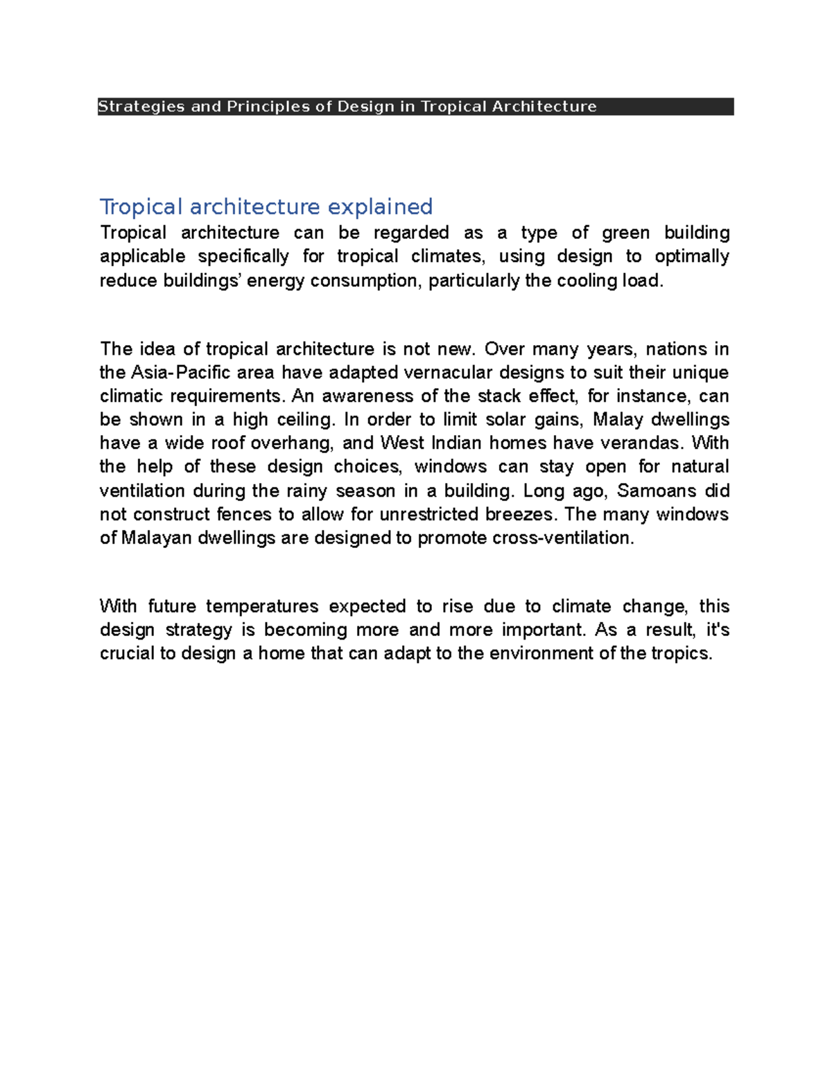 ATD1 - Hesjzb - Strategies and Principles of Design in Tropical ...