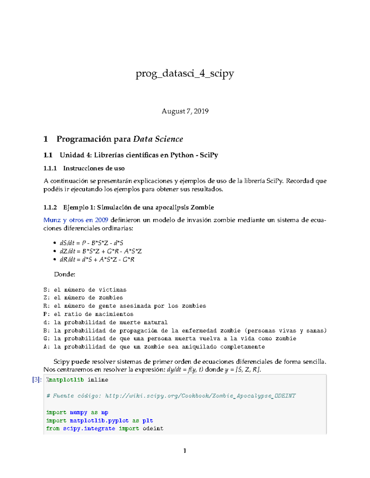 Prog datasci 4 scipy - Fundamentos de Programacion Fundamentos de Programacion Fundamentos de ...