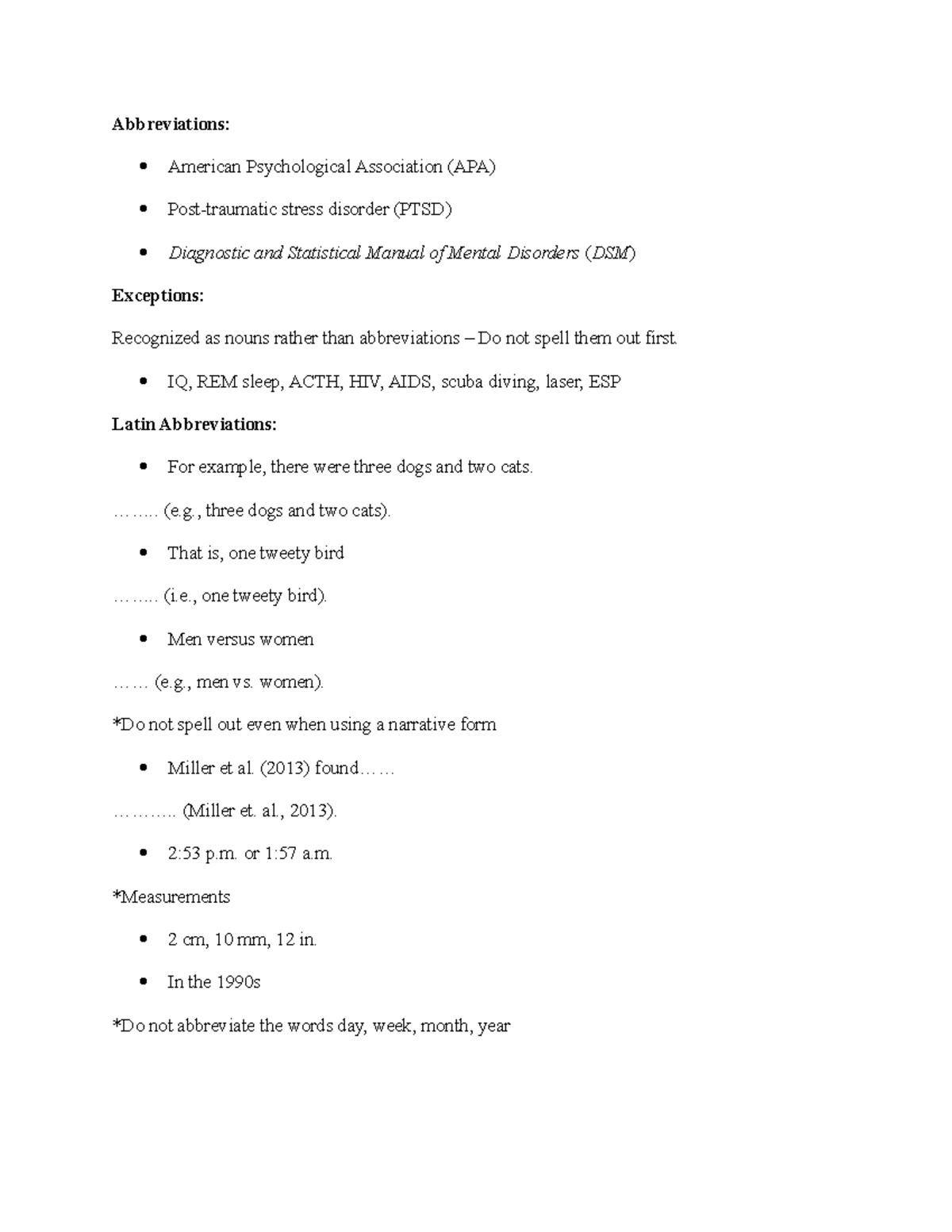 In Class Activity 14th - Learning how to write in APA format ...