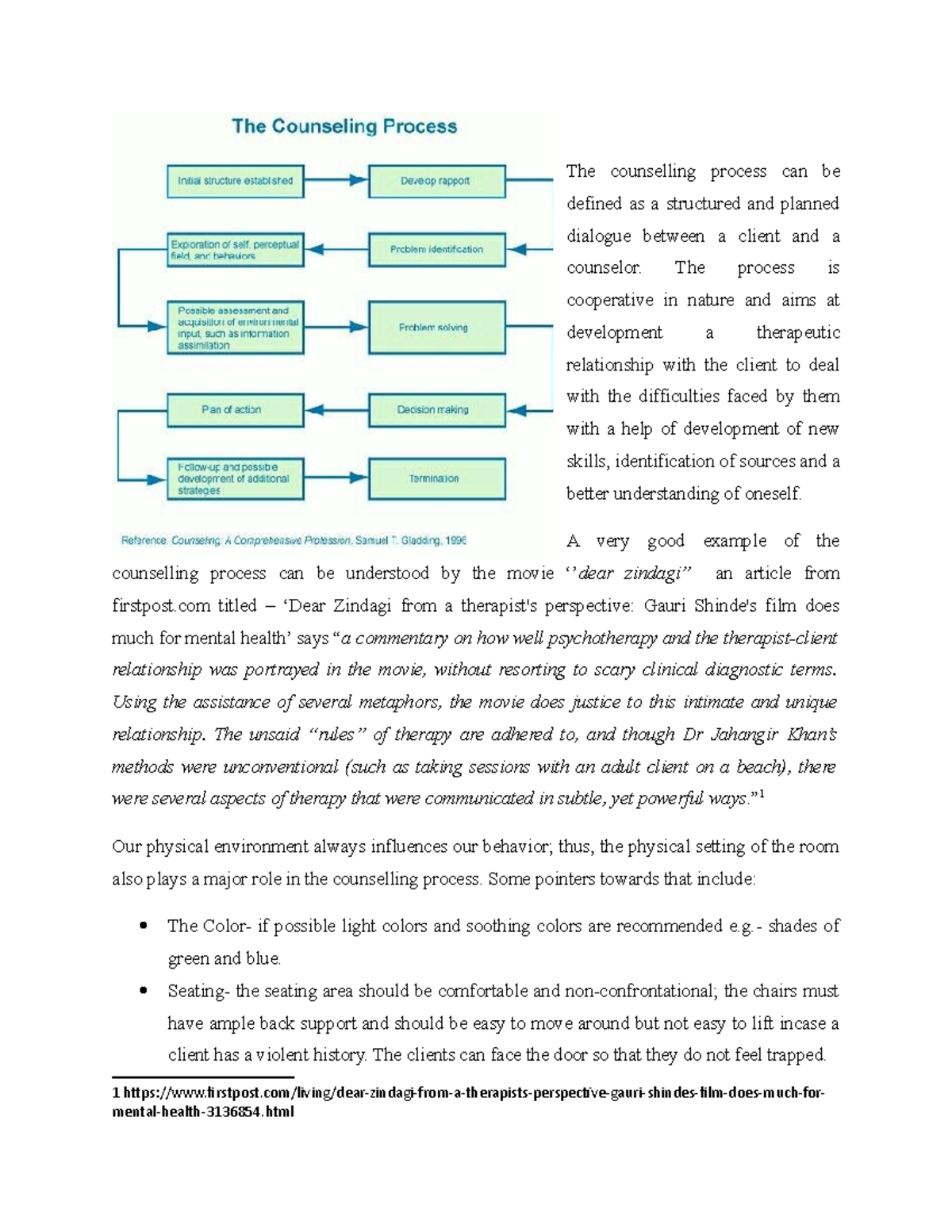 Counselling Process - The counselling process can be defined as a ...