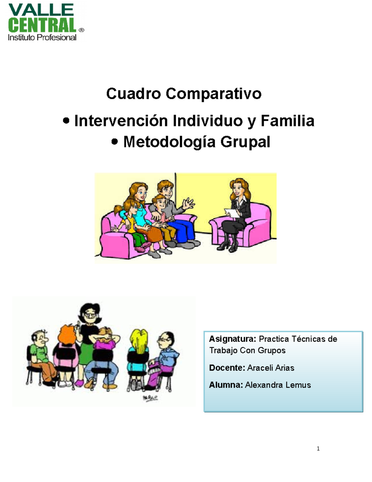 Cuadro Comparativo P.T.Trabajo con Grupo - Cuadro Comparativo ...