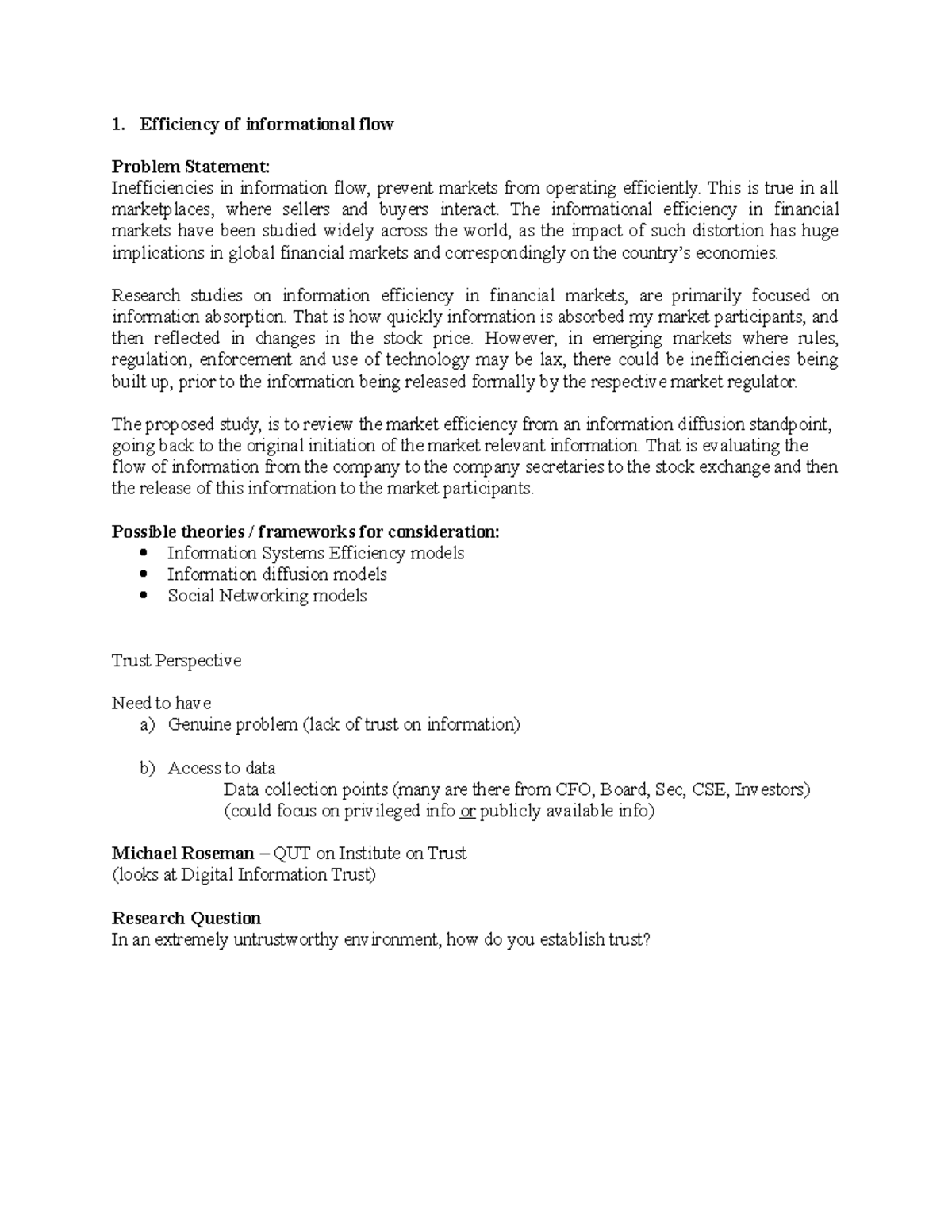 Formulating and constructing a a research problem statement - Business ...